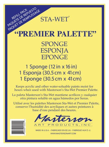 12x16” / Sta-Wet Premier Sponge Refills / Masterson – Post Road Art Center