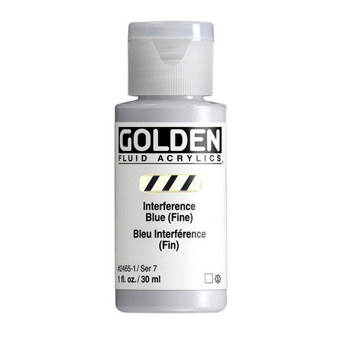 Interference Blue (Fine) / 1oz / Fluid Acrylics / Golden Paints – Post ...