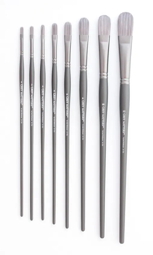 Various Sizes / Filbert / Synthetic Oil Brushes / Grey Matters – Post ...