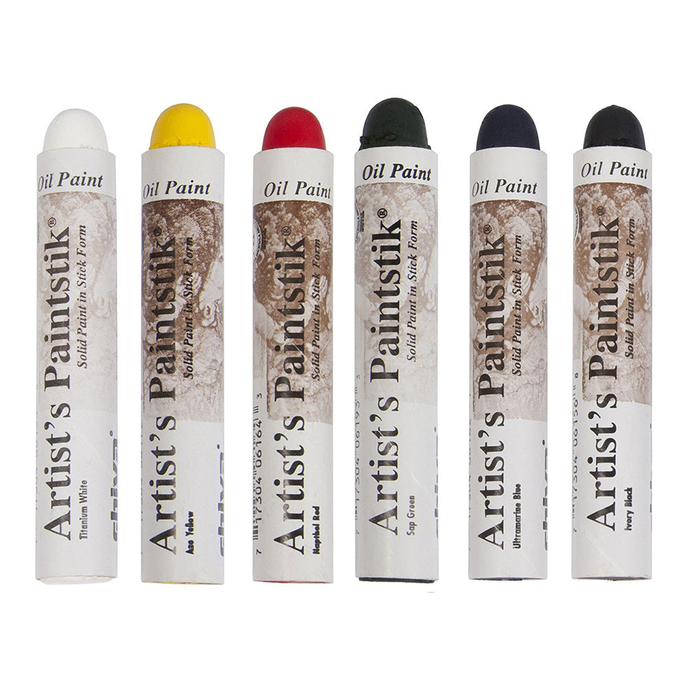 Set of 6 / Basic Colors / Artist's Paintstik Oil Paint Stick / Shiva ...