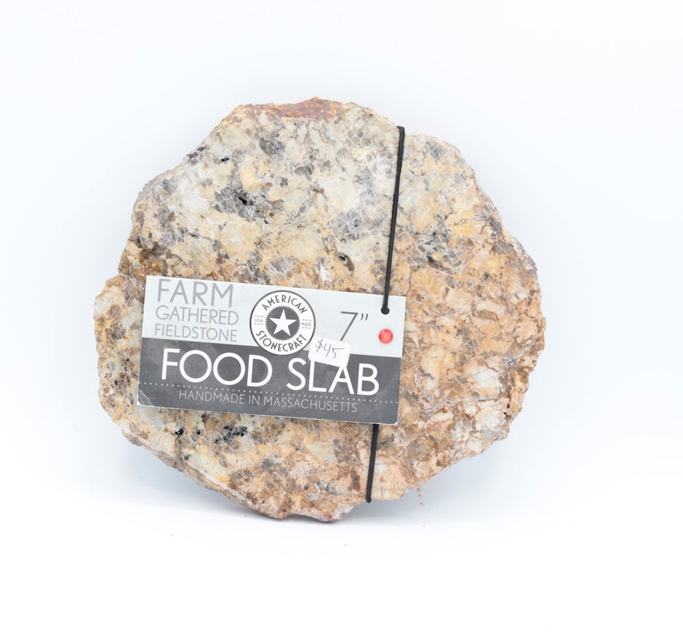 7" Fieldstone Food Slab / American Stonecraft – Post Road Art Center