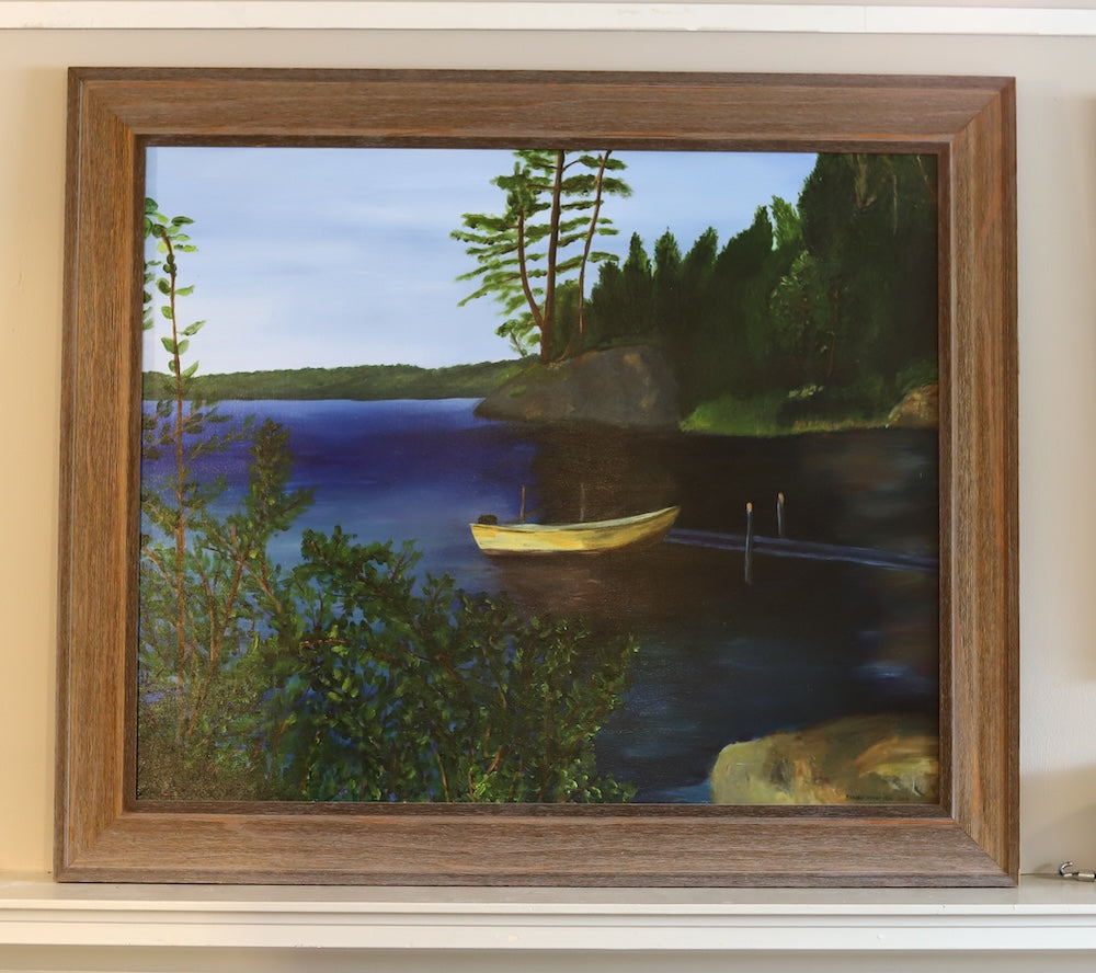 "Lake Michigamme" / 30x24" Framed Acrylic Painting / Randi Isaacson ...
