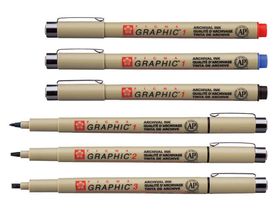 1mm / Pigma Graphic Pen / Sakura – Post Road Art Center