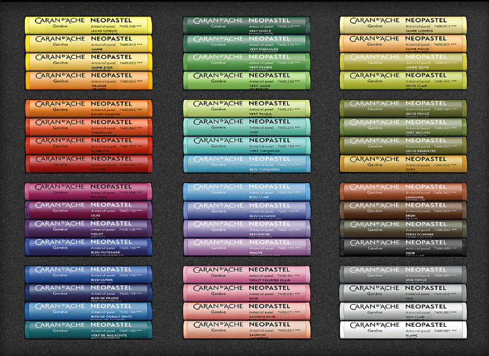 Single Sticks / Neopastel Oil Pastel / Caran d’Ache – Post Road Art Center